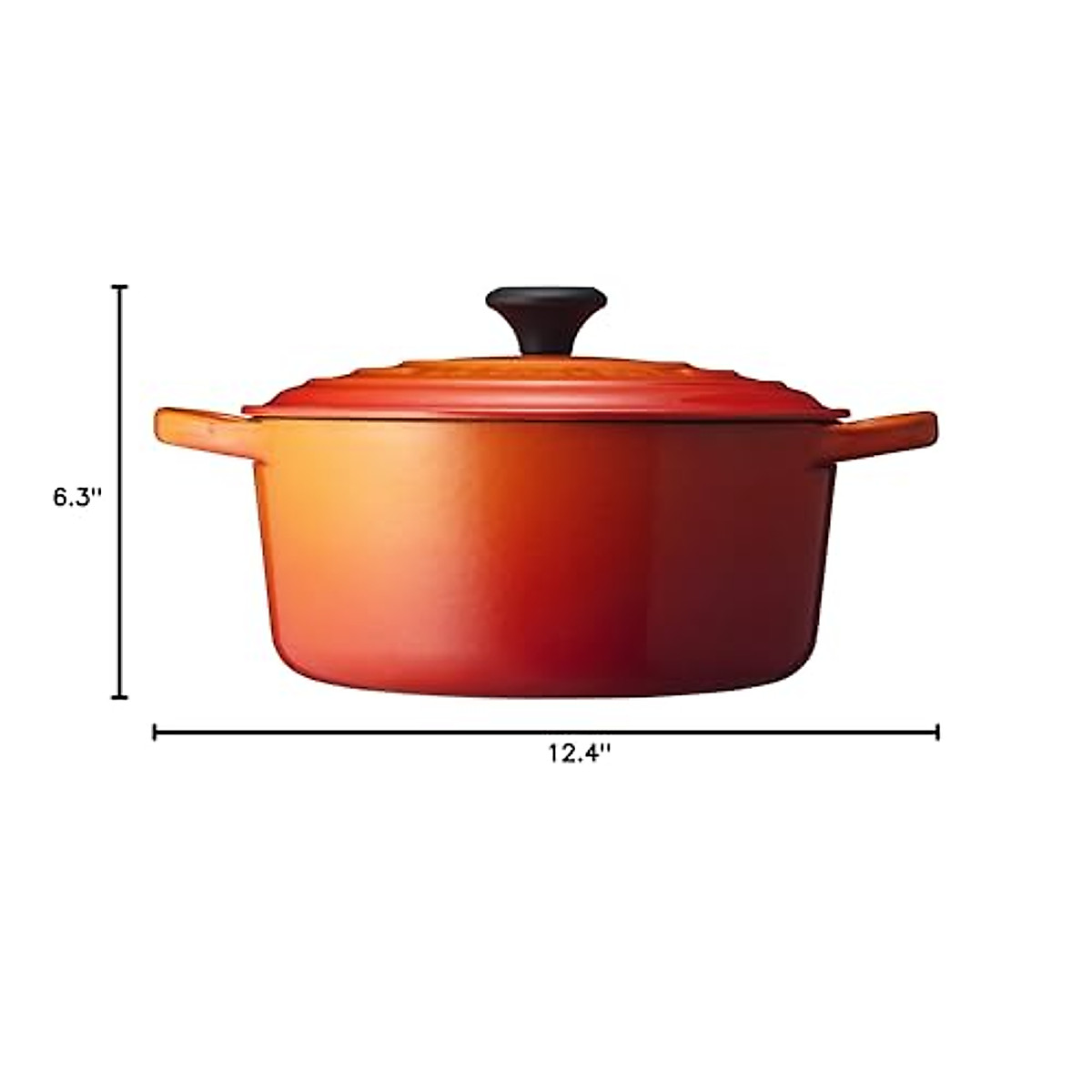 Le Creuset Enameled Cast Iron Signature Round Dutch Oven, 4.5 qt., Flame