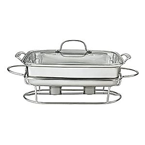 Cuisinart 7BSRT-31 Classic Entertaining Collection 12-Inch, 5-Quart Stainless Rectangular Buffet Server, Silver