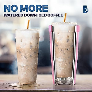 Frost Buddy Togo Buddy - 30 oz Stainless Steel Vacuum Insulated Tumbler - Thermal Mug for Hot and Cold Drinks - Dunkin Cup (Mocha)