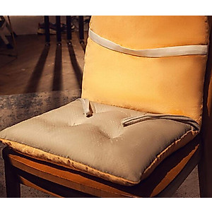 Tingting's Dream One-Piece Office Seat Cushion Cute Chair Pads and Cushions Sedentary Chair Cushions for Butt and Back Thickened Buttocks Cushion (Happy, 80×40CM/31.5"×15.7")