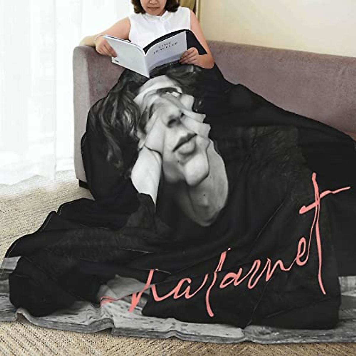 ERTER Boutique Throw Blanket -Chalamet Awesome Merch of Timothee Chalamet Super Soft Fleece,Fuzzy Plush Blanket Oversized,Thin Lightweight Blanket for All Season,Adult Black, 80inx60in Adult
