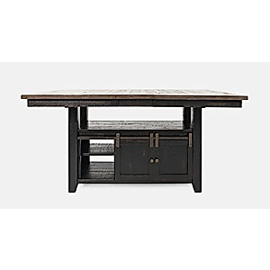 Jofran Madison County Storage Extension Dining Table, 72', Vintage Black