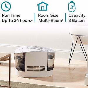 Honeywell PUR HEV685W Top Fill Console Humidifier, Large, White