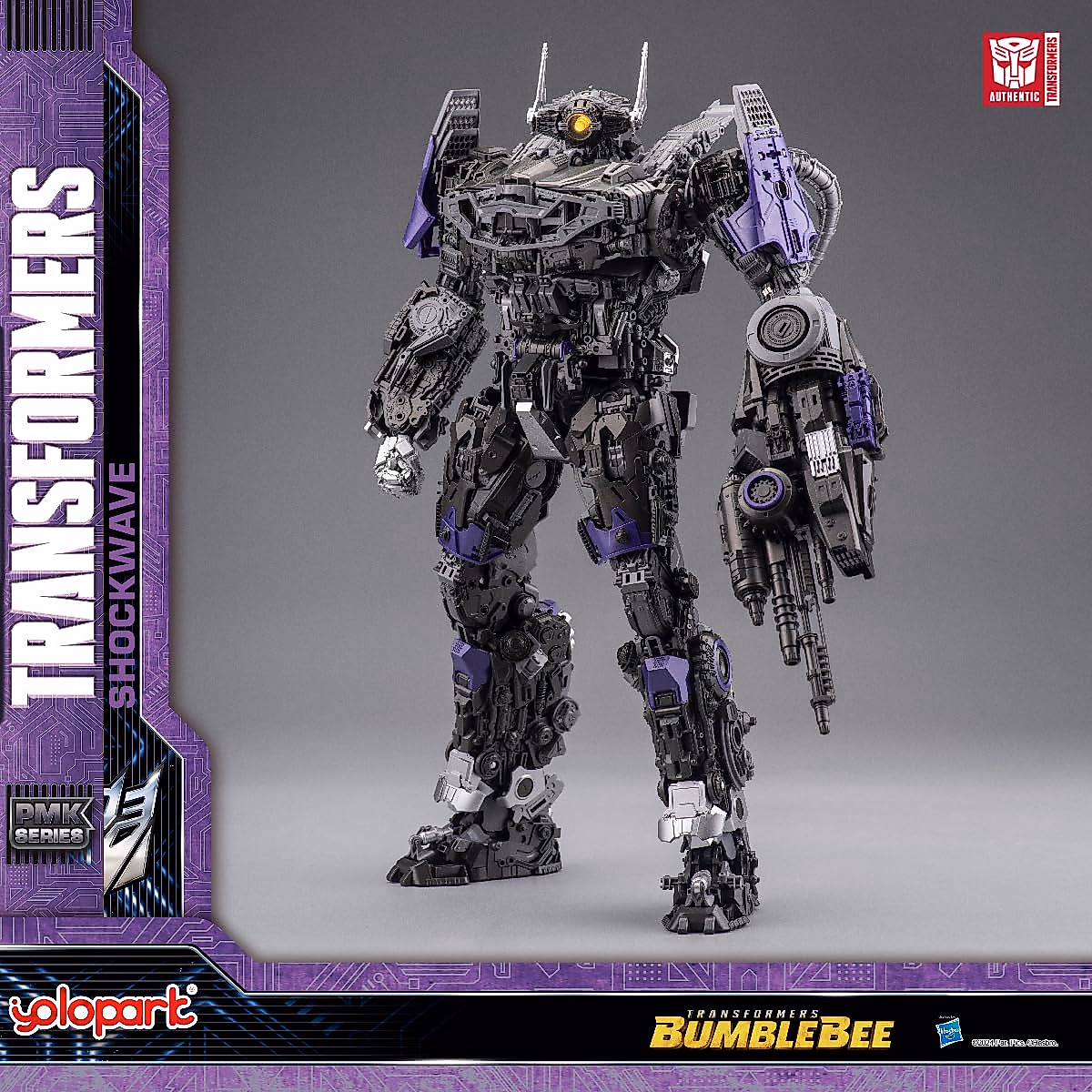 YOLOPARK Transformers Toys Shockwave PLAMO,Bumblebee The Movie,Highly Articulated 11.8 Inch No Converting Transformers Action Figures,Collectible Toys for Boys and Girls Ages 15 Year Old and Up