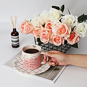 Cat Mom Gifts for Women - Crazy Cat Lady Coffee Mug Gift for Cat Lover Mom, Daughter, Sister, Aunt, Wife, Best Friends, BFF, Coworkers, Her - Best Cat Mom Ever - Pink Marble Mug, Ceramic 11.5oz Cup