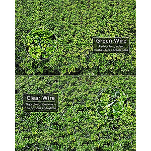 Flacchi Multicolor Net Lights, 6 ft x 4 ft 160 LED 8 Modes Low Voltage Mesh Net Lights Connectable Green Wire String Lights for Christmas Trees, Bushes, Wedding, Garden, Xmas Outdoor Decorations