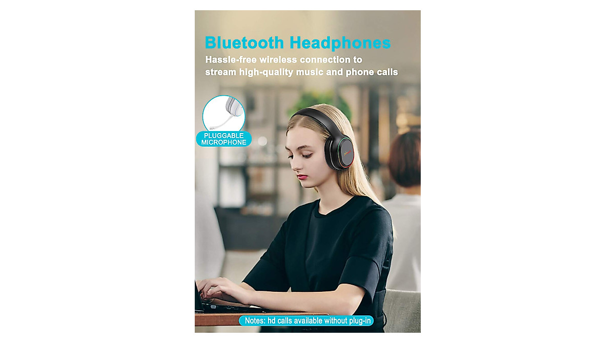 Meseto Wireless Noise Cancelling Headphones - 60 Hours Playtime
