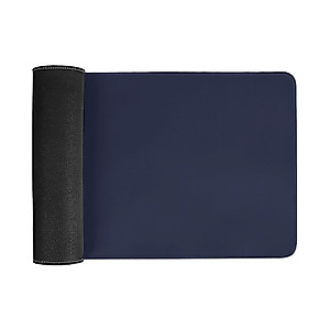 Large Mouse Pads Navy Blue and White Desk Mat Gaming Mousepad Non Slip Rubber Mouse Mat for Desk Keyboard, Wireless Mouse, Office Computer 12" x 24"