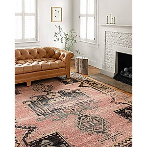 Loloi II Jocelyn Collection JOC-06 Rose/Rose, Transitional 7'-10" x 10' Area Rug