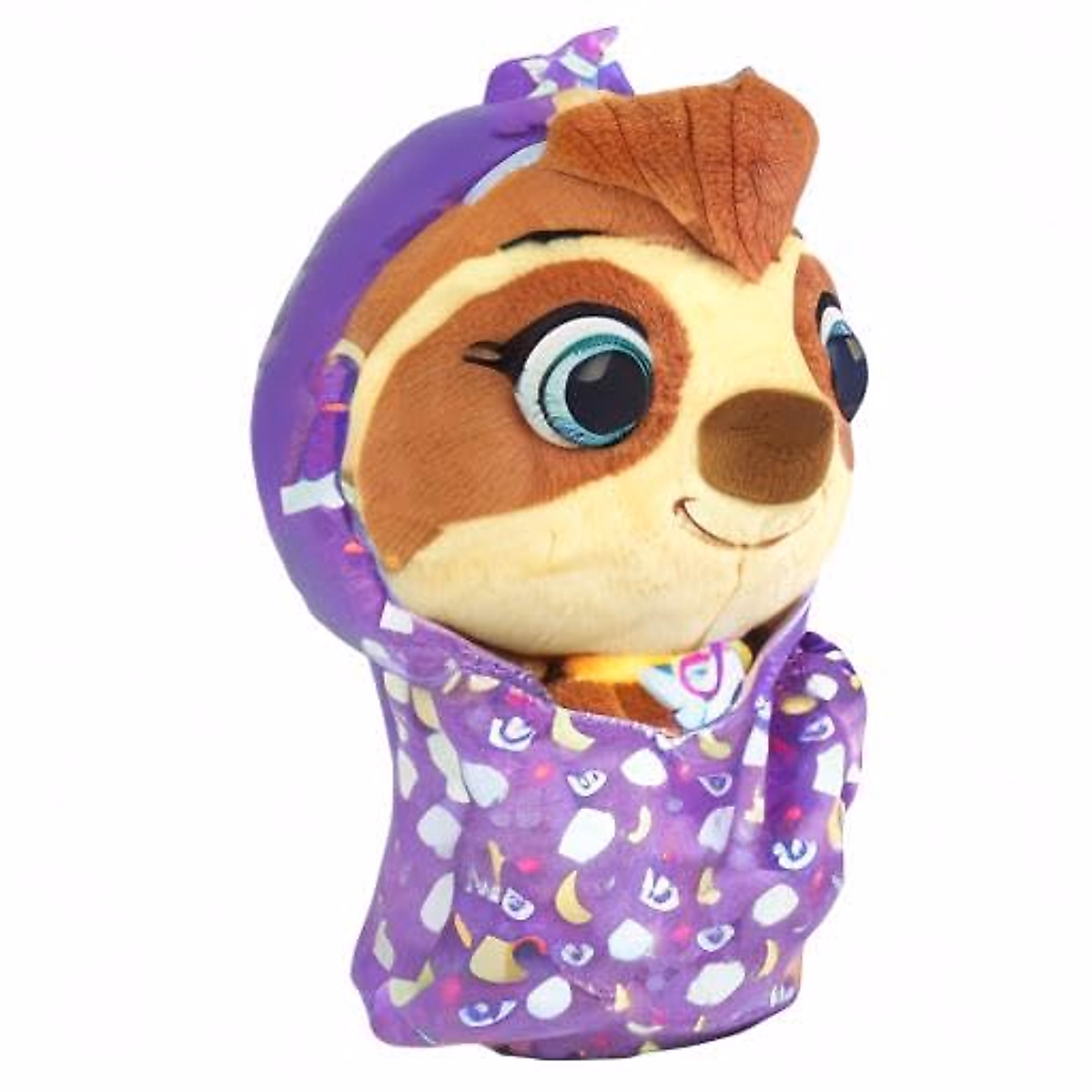 Just Play Disney Junior T.O.T.S. Cuddle & Wrap Sunny The Sloth, 10-inch Plush, Kids Toys for Ages 3 Up
