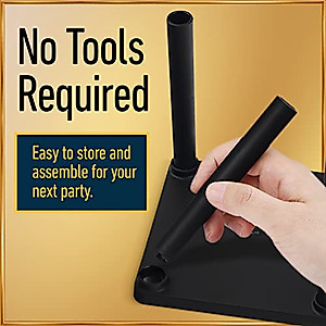 Wine Box Stand Drink Dispenser for One-Hand Pouring - Display Boxed Wine Dispenser for Stemless Glasses - Easy to Assemble Wine Holder Stand - Wine Accessories - Drink Dispensers for Parties - 3L Box