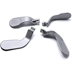 HYY Trigger Button Paddles Set w/Short & Long Metal Paddle Replacement for Xbox One Elite 2 Controller Series