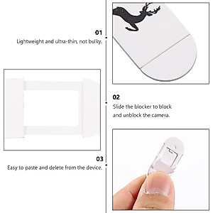 Mobestech 6 Pcs Camera Cover Laptops Webcam Cover Slider Webcam Cover Slide for Computer Webcam Cover Slide for Tablet Webcam Cover Slide for Desktop Gp02 Slideshow Flat