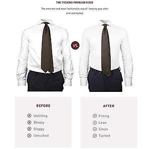 KK & JAY ORIGINAL Premium Stay Tucked Shirt Stays - "Freetown" Striped (Crimson/Navy)