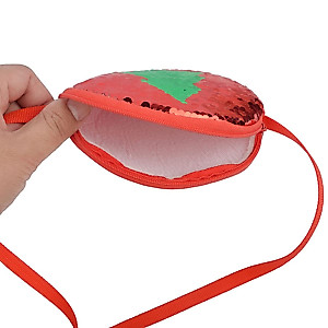 ABOOFAN 4 Pcs Shoulder Bag for Girls Xmas Messenger Bag Christmas Party Bag Fillers Kids Change Purse Christmas Coin Bag Christmas Coin Pouch Kids Messenger Bag Christmas Tree Child Wallet