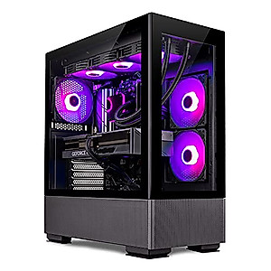 Skytech Gaming Azure Gaming PC Desktop – AMD Ryzen 7 5800X 3.8 GHz, NVIDIA RTX 4070 Ti, 1TB NVME SSD, 16GB DDR4 RAM 3200, 850W Gold PSU, 360mm AIO, 11AC Wi-Fi, Windows 11 Home 64-bit