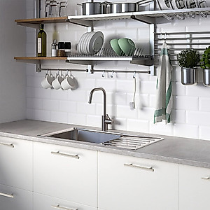 30 Pack 7.38 inch Cabinet Pulls Brushed Nickel Stainless Steel Kitchen Cupboard Handles Cabinet Handles, 5 inch Hole Center