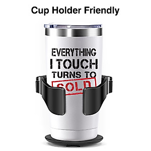 WOELIVE Realtor Gifts - Closing Gifts for Realtors - Everything I Touch Turns To Sold - Real Estate Agent Gifts for Women Men - Cool real estate agent supplies -20oz Insulated Stainless Steel Tumbler