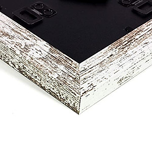 kennethan 11x14 Picture Frame Rotten White 2 Pcs in 1 set 11x14 Frame can Display 8x10 Picture with Mat or 11x14 Without Mat on the Wall