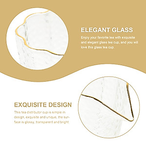 UPKOCH Glass Tea Pitcher Small Milk Tea Serving Mug Gong- - Tea Fairness Cup Clear Chinese Kungfu Teaset Cup China Gongfu Sharing Pitcher for Party