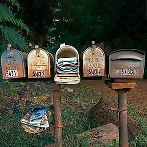 Outus 240pcs 10 Sheets Self Adhesive Vinyl Numbers Stickers Waterproof Reflective Mailbox Numbers Decals for Window Door Address Business and Mailbox Signs, Indoor or Outdoor(null)