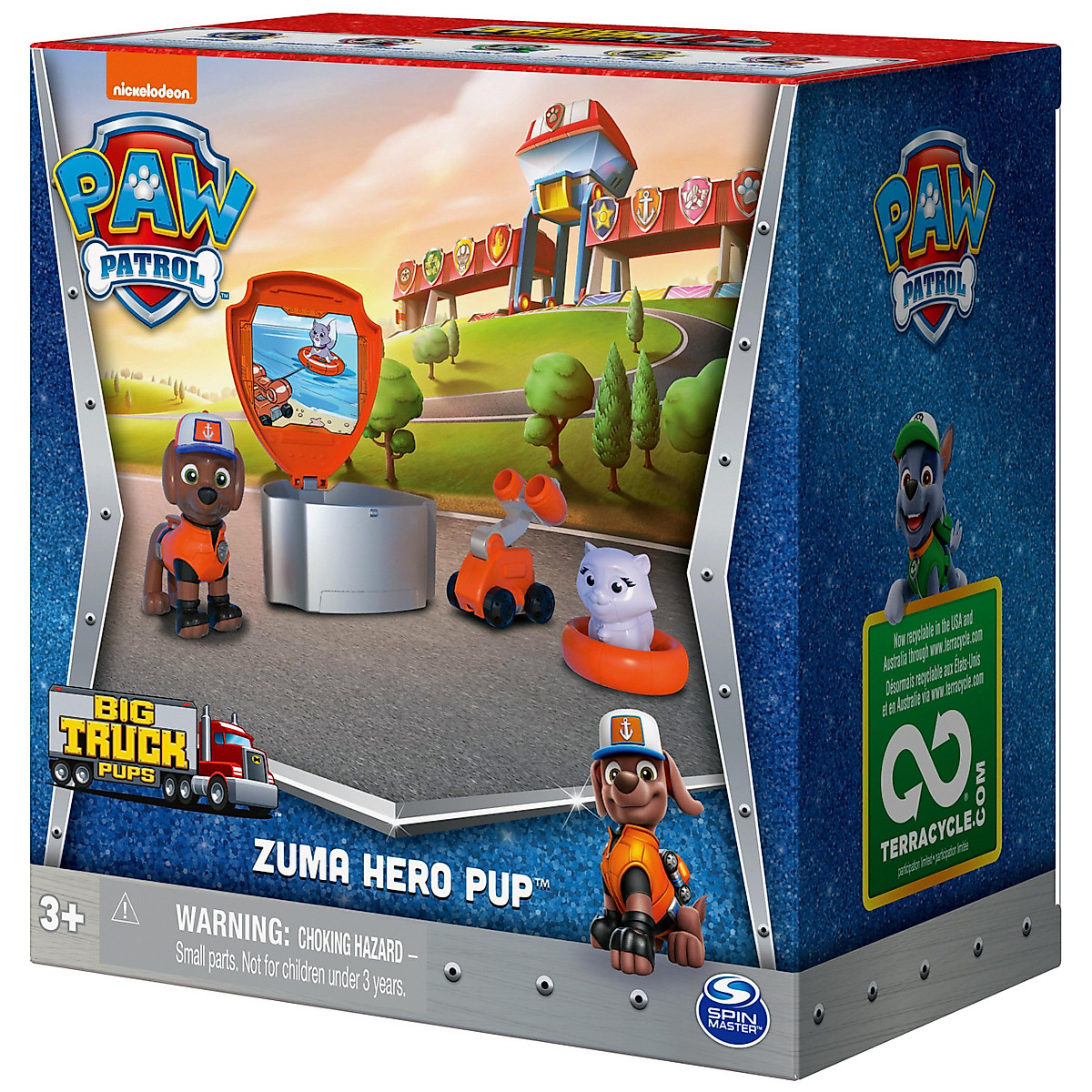 Paw Patrol, Zuma’s Deluxe Movie Transforming Toy Car with Collectible Action Figure, Kids Toys for Ages 3 and up
