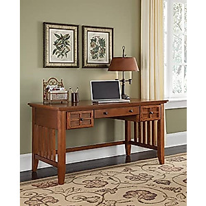 Arts & Crafts Cottage Oak Executive Desk by Home Styles