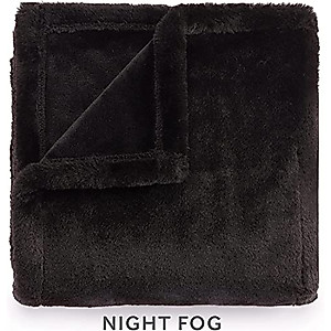 Sunbeam Royal Faux Fur Night Fog Heated Personal Throw / Blanket, Cozy-Warm, Adjustable Heat Settings