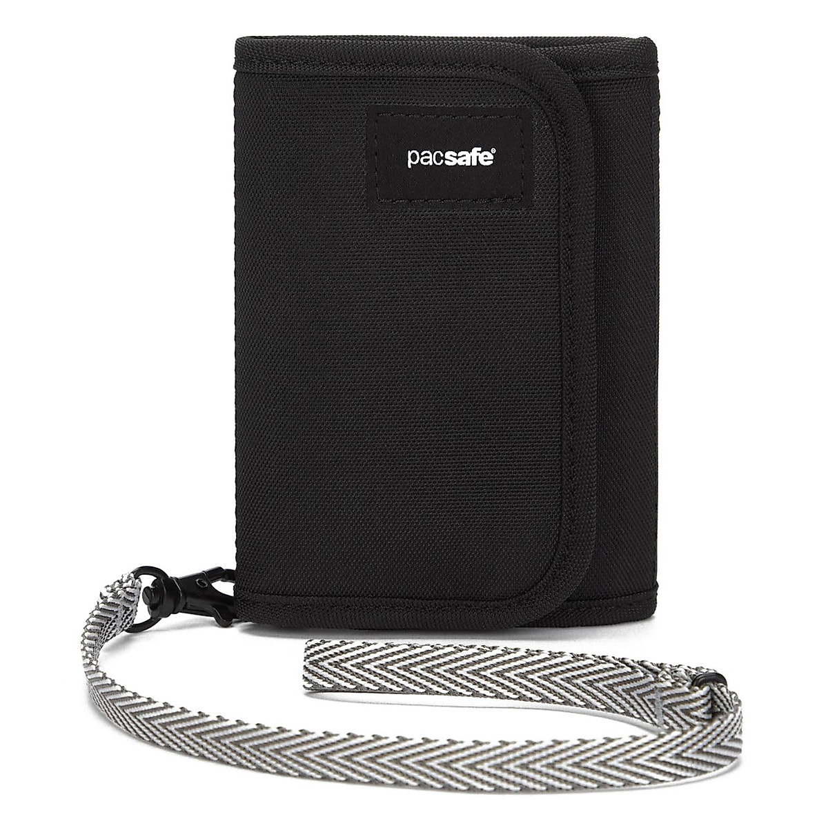 Pacsafe Rfidsafe V125 Anti-theft Blocking Tri-Fold Wallet, Black