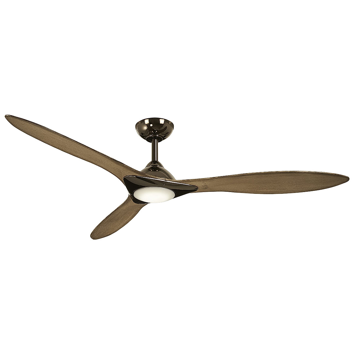 MINKA-AIRE F868L-GM/SG Sleek 60 Inch Smart Ceiling Fan with DC Motor and LED Light in Gun Metal Finish and Seashore Gray Blades Compatible with Alexa, Nest, Ecobee, Google Home and iOS/Android App
