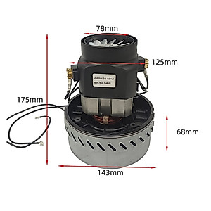 TUITA 220V 2000W Industrial Vacuum Cleaner Motor Large Power Copper Wire Vacuum Cleaner Parts Wet Dry Suction Fan Motor Accessories