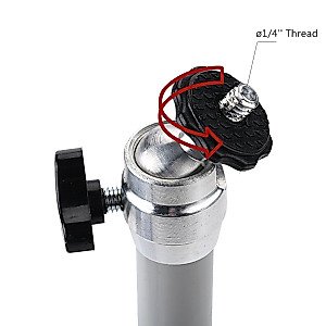 LANTWOO 8.3inch Length Mini Projector Wall Ceiling Mount Hanger, Aluminum Alloy LCD/DLP Video Projection Mount Bracket, 1/4inch Thread & 6.6 lbs Safe Load