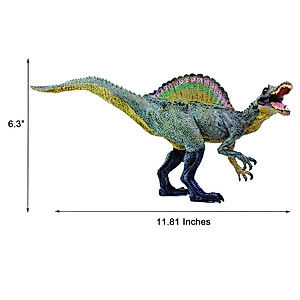 Gemini & Genius Dinosaur Toys for 3 4 5 6 7 Year Old Boys, Spinosaurus with Movable Jaw Dino Action Figure, Cool Birthday Cake Topper, Party Gift, Home Decoration for Kids
