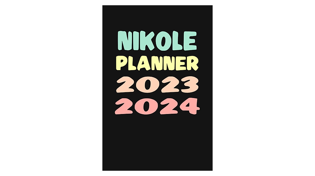 NIKOLE Custom Name Weekly Planner 2023-2024