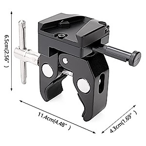 KOERTACOO V-Mount Lock Battery Adapter with Clamp for Mounting to Light Stand Tripod.