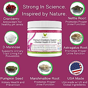 EcoBark Natural Urinary Tract Cranberry Supplements for Dogs - Bladder Health & Kidney Support for Dogs - UTI Relief - Dog Bladder Control Chews - Dog Cranberry Soft Chews for Dog Incontinence Support