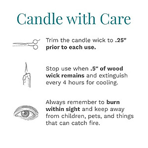 Essential Elements by Candle-Lite Company Wood Wick Scented Candle, Seize The Day, One 16 oz. Single-Wick Aromatherapy Candle with 50 Hours of Burn Time, White