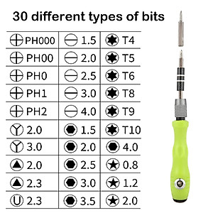 Precision Screwdriver Set Magnetic, 32 in 1 Small screwdriver set for Glasses Computer