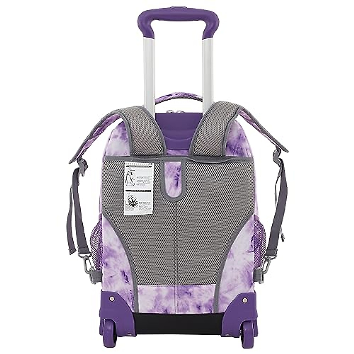 Travelers Club Rolling Backpack, Tie Dye, 20 Inch with Laptop Compartment