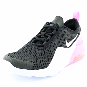 Nike Girl's Air Max Motion 2 Shoe Black/Metallic Silver/Psychic Pink/White Size 4 M US