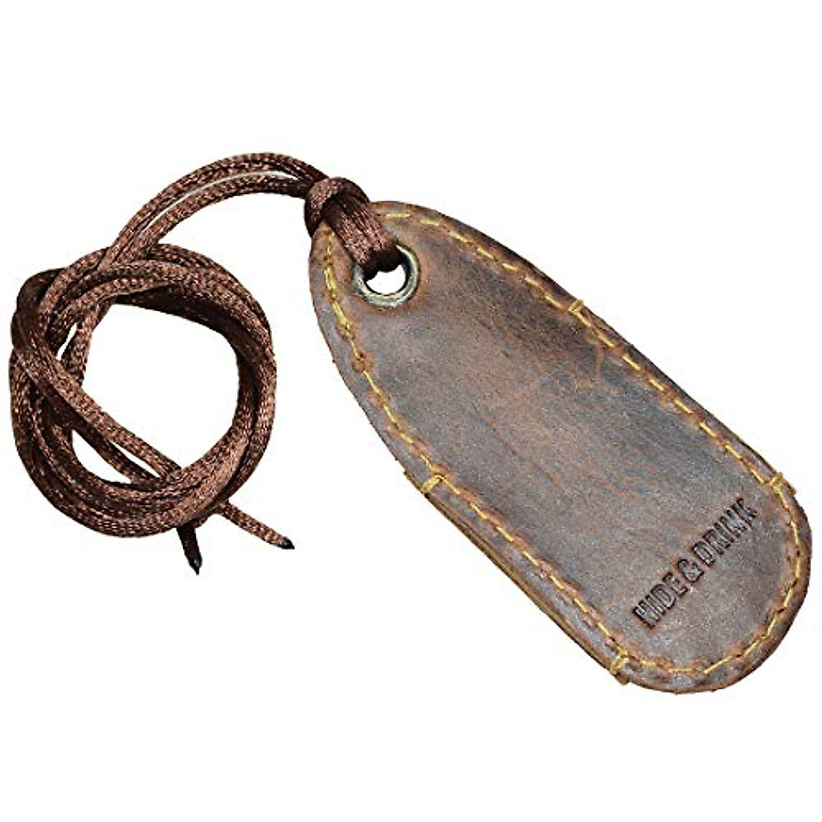 Hide & Drink, Leather_Lanyard Pen Holder, School & Office Supplies, Bookworm Accessories, Handmade Includes 101 Year Warranty :: Bourbon Brown