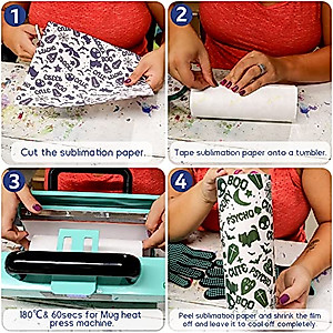 GELBEKUH 8 Pack 20 oz Sublimation Tumbler Set Four Layer Stainless Steel Straight Skinny Travel Blank Tumbler Bulk Sublimation Cups with Lid, DIY Stickers Shrink Wrap for Heat Transfer Heat Press