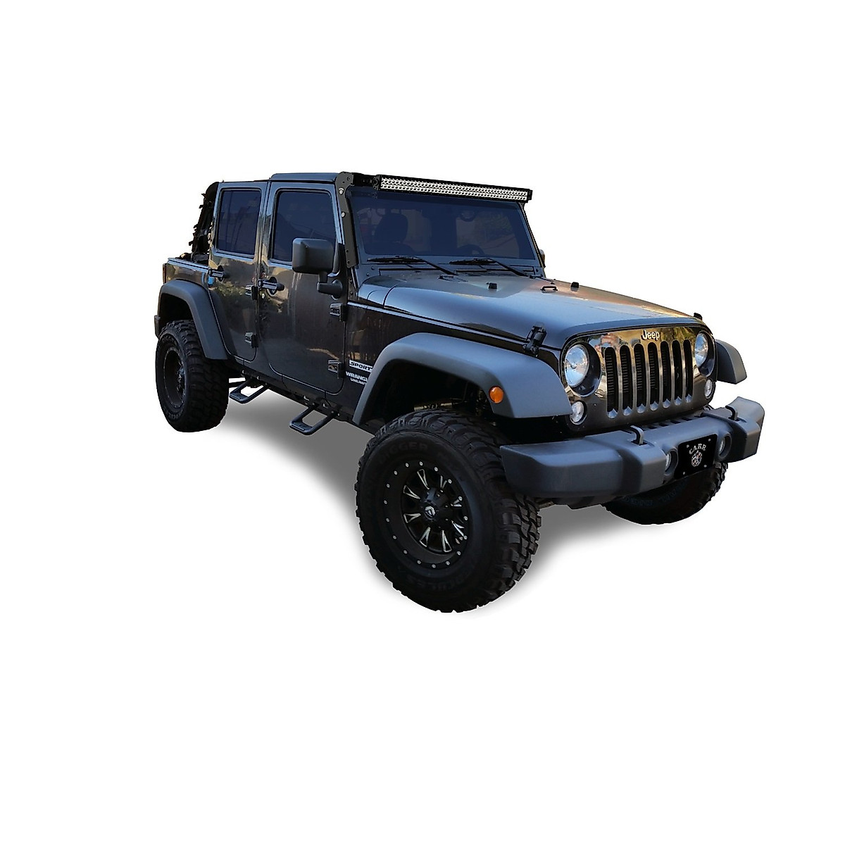 Carr 103991-1 Hoop II XP3 Black Powder Coated Step