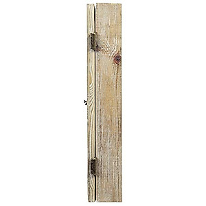 American Legend Barnwood Dartboard Cabinet with Wheat Finished Barn Style Doors - Dartboard Not Included
