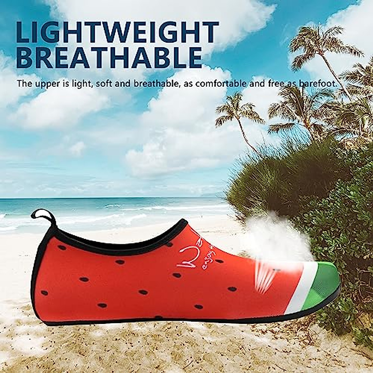 Womens Mens Water Shoes Quick-Dry Barefoot Aqua Beach Socks Non Slip Sports Swim Yoga Surf Pool Exercise Camping Must Haves Essentials