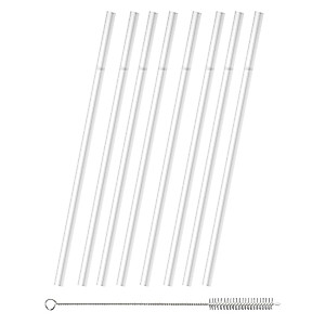 Astra Shop Replacement Straw Set: 8 Reusable Straws + 1 Cleaning Brush for Stanley & Simple Modern Tumblers. Eco-friendly, durable, and compatible with 40 oz and 30 oz Cup Tumblers.