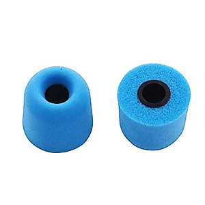ALXCD Foam Ear Tips Compatible with 4.0mm Connect Hole, Medium Size 4 Pairs Soft Memory Foam Earbud Tips, Fit for Most in-Ear Headphones, Foam, Black Gray Red Blue