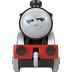 Fisher-Price Thomas & Friends Diecast Toy Train Medieval Thomas Push-Along Engine With Boulder Launcher For Preschool Kids Ages 3+ Years