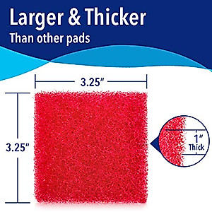 [4 Pack] Aquarium Cleaner for Glass Walls - Aquarium Scrubber - Hand Held Scraper Pad - Made in USA - Fish Tank Cleaning Tools Won't Scratch Glass - Aquarium Sponge for Turtle & Fish Tank