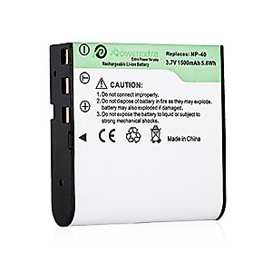 Powerextra 2 x NP-40 Battery and Charger Compatible with Casio NP-40, Casio Exilim EX-Z600, EX-Z750, EX-Z1000, EX-Z1050, EX-Z1080, EX-Z1200, Kodak AZ421(Free Car Charger Available)